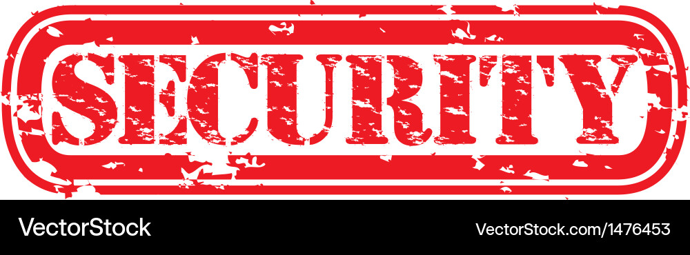 Security stamp Royalty Free Vector Image - VectorStock