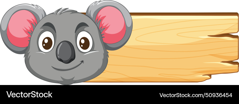 A koala on sign Royalty Free Vector Image - VectorStock