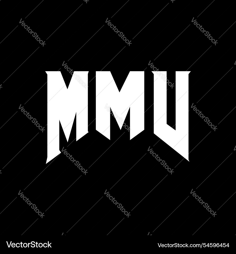 Mmv letter logo design for technology company Vector Image
