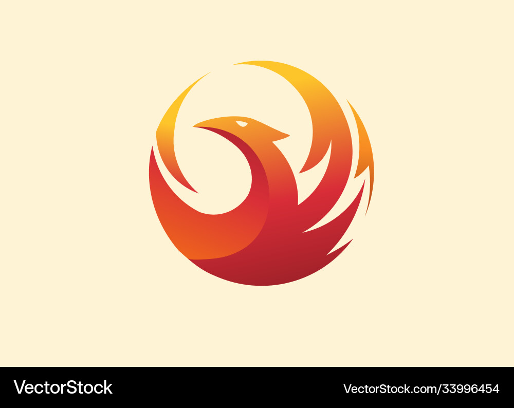 Phoenix circle Royalty Free Vector Image - VectorStock