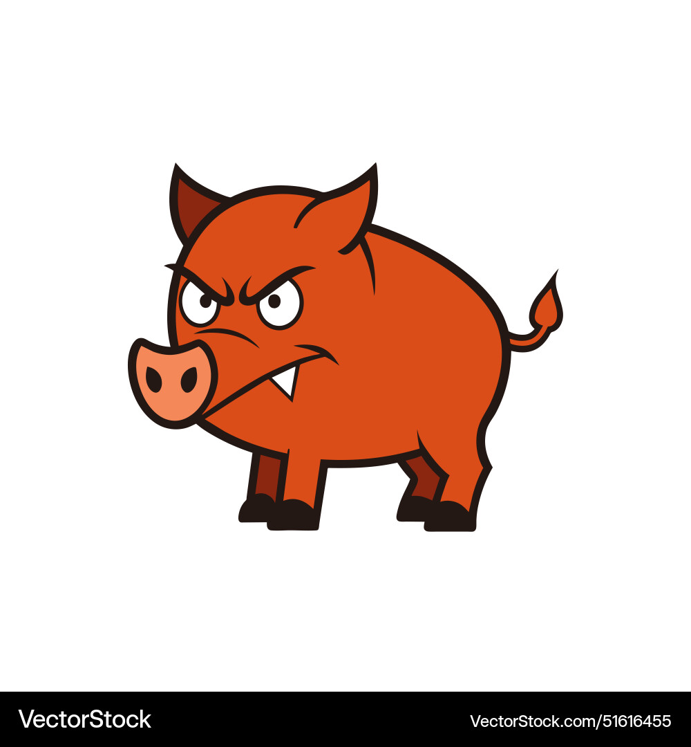 Boar angry icon Royalty Free Vector Image - VectorStock