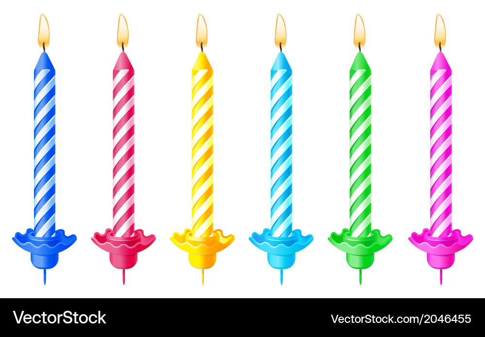 Candles Royalty Free Vector Image - VectorStock