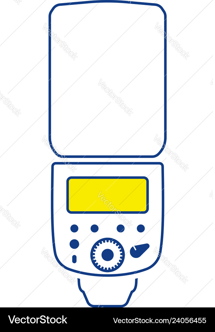 Icon of portable photo flash Royalty Free Vector Image