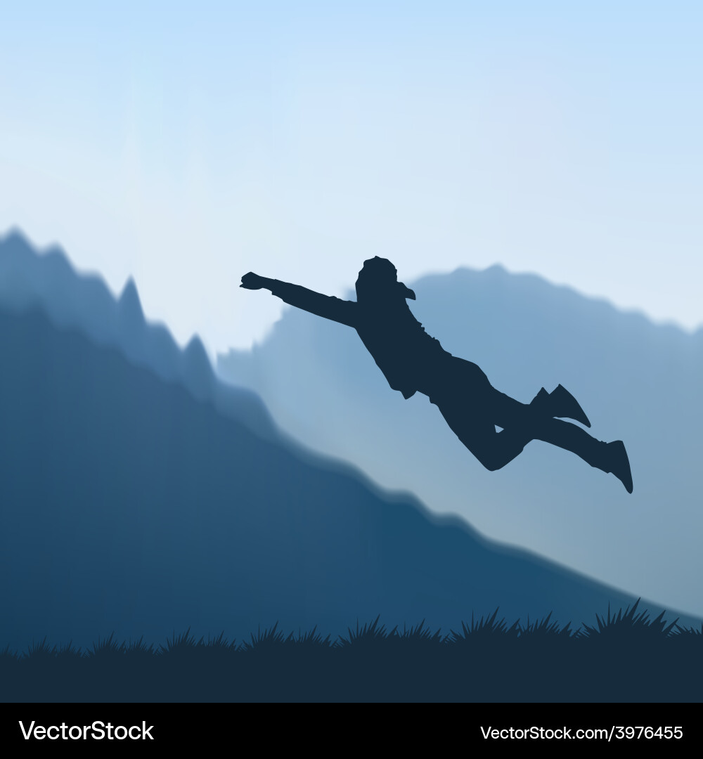 Man jumping Royalty Free Vector Image - VectorStock