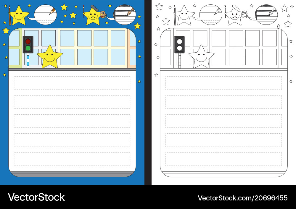 Preschool worksheet Royalty Free Vector Image - VectorStock