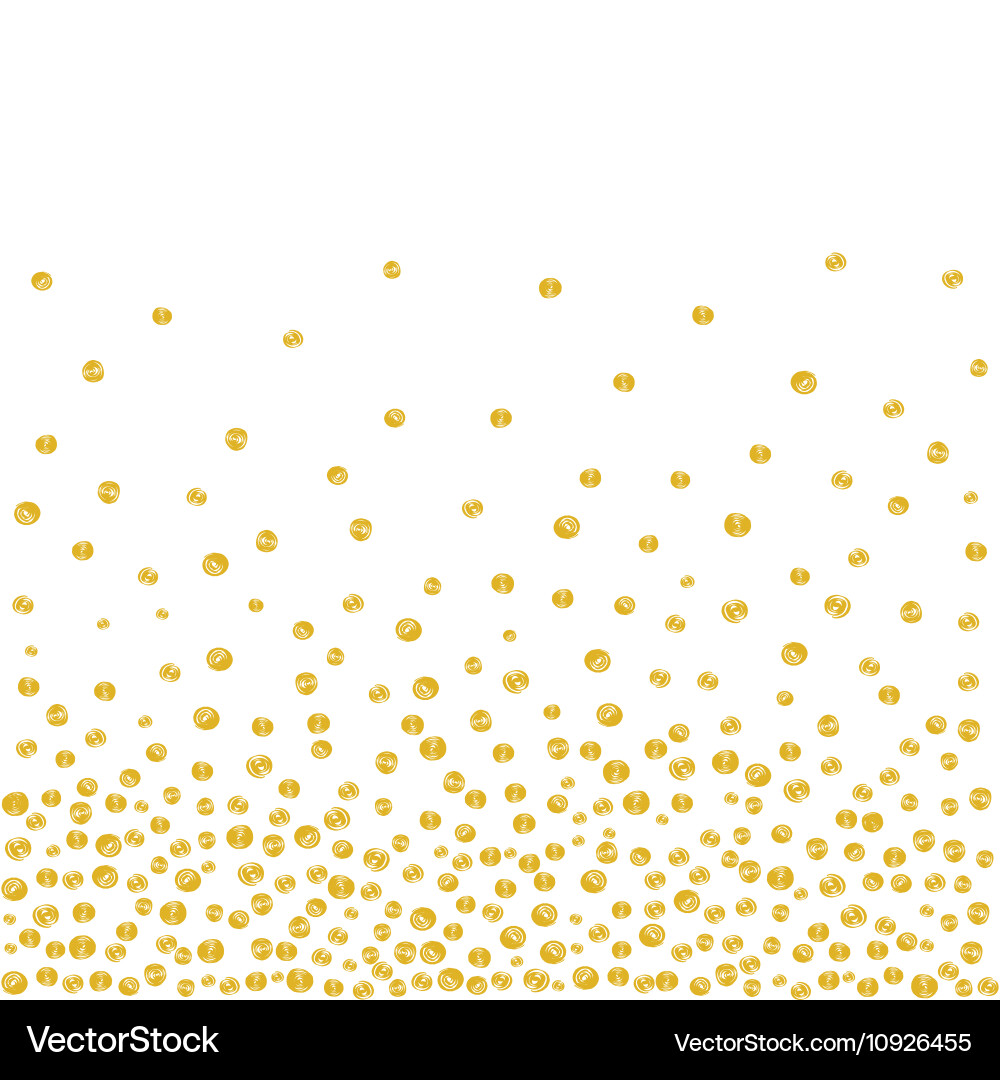 Random falling golden dots background Royalty Free Vector