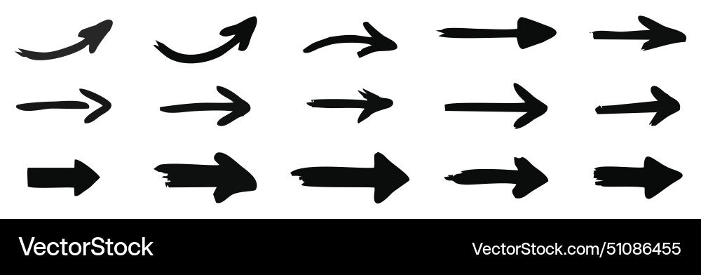 Set of arrows icon Royalty Free Vector Image - VectorStock