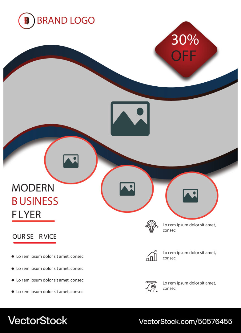 So beautiful flyer template Royalty Free Vector Image