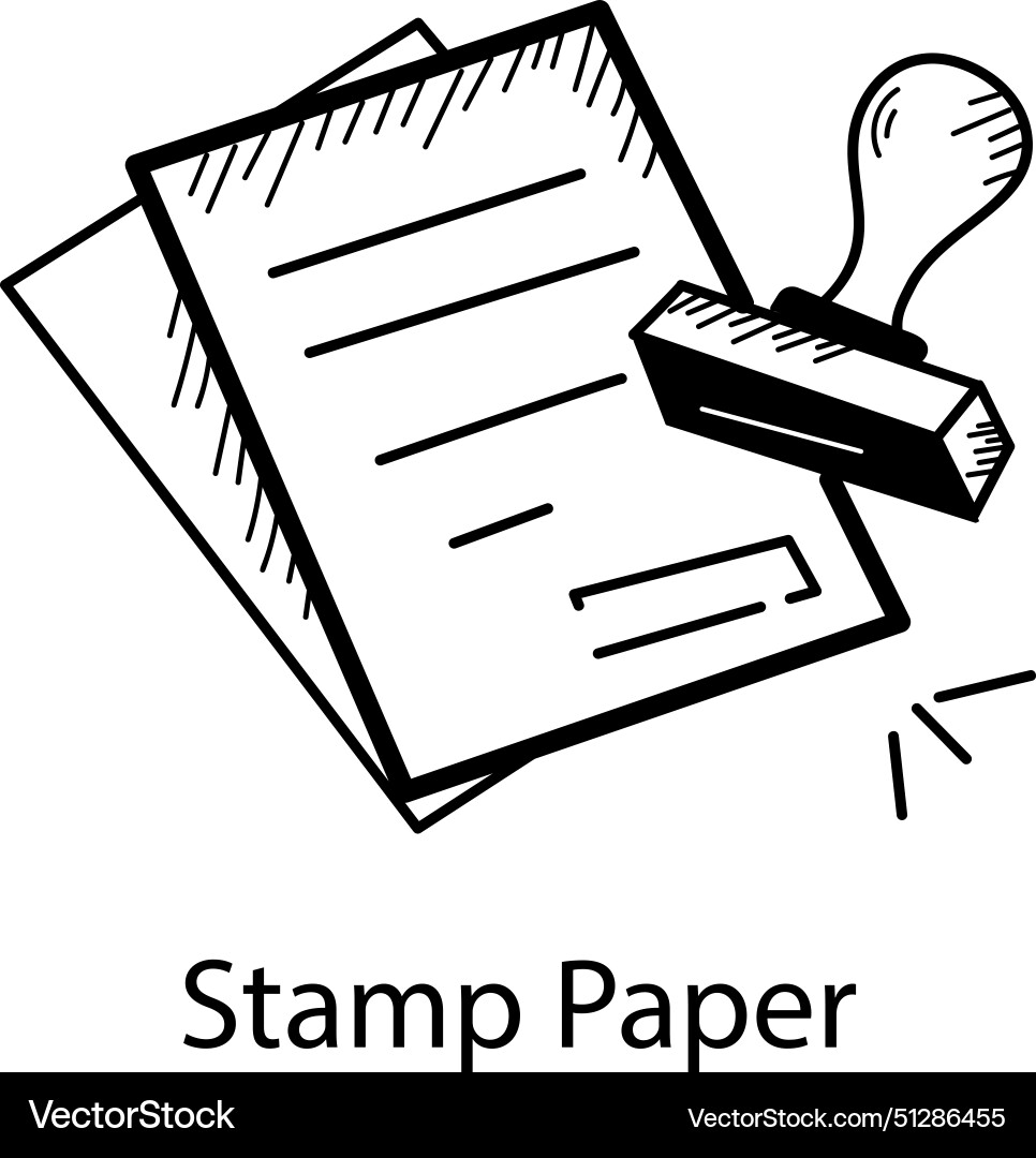 Stamp paper Royalty Free Vector Image - VectorStock