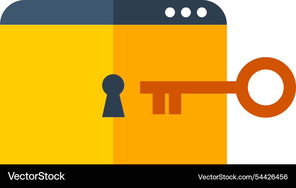 App access color icon software protection symbol Vector Image