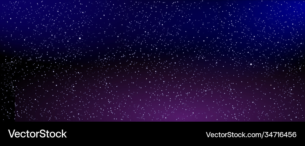 Astrology horizontal star universe background Vector Image