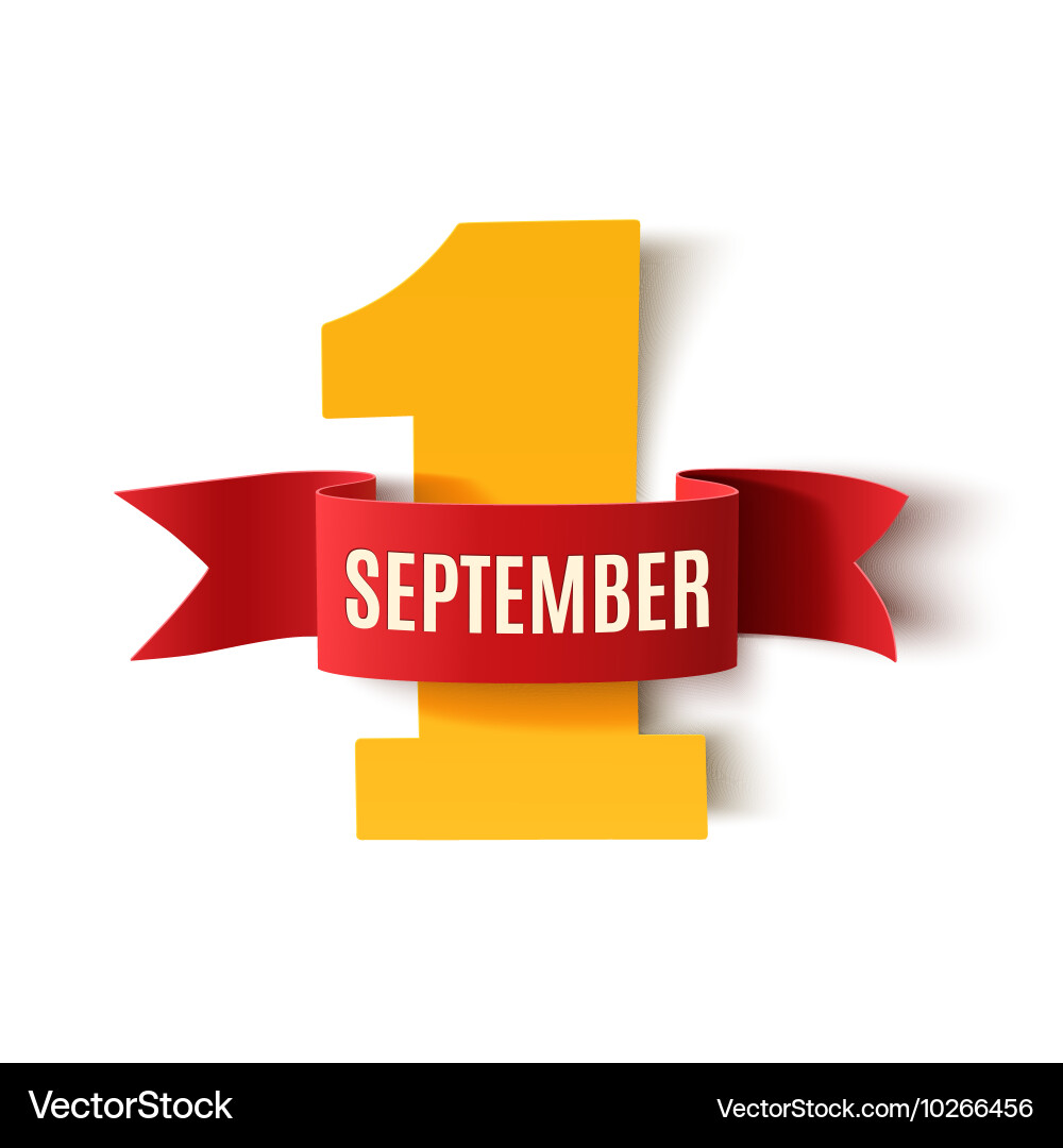 September 1st back to school background template Vector Image