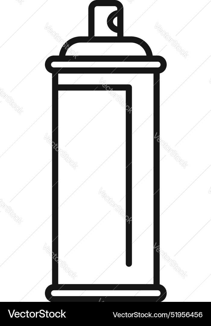 Spray paint can icon representing street art Vector Image