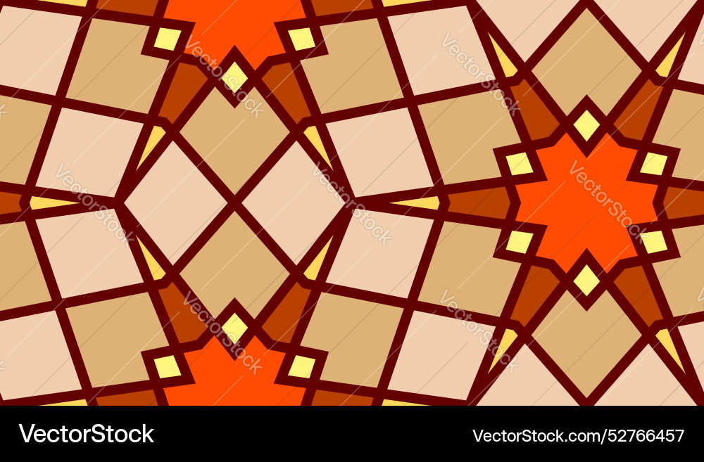 Arabic seamless girih pattern with classic islamic