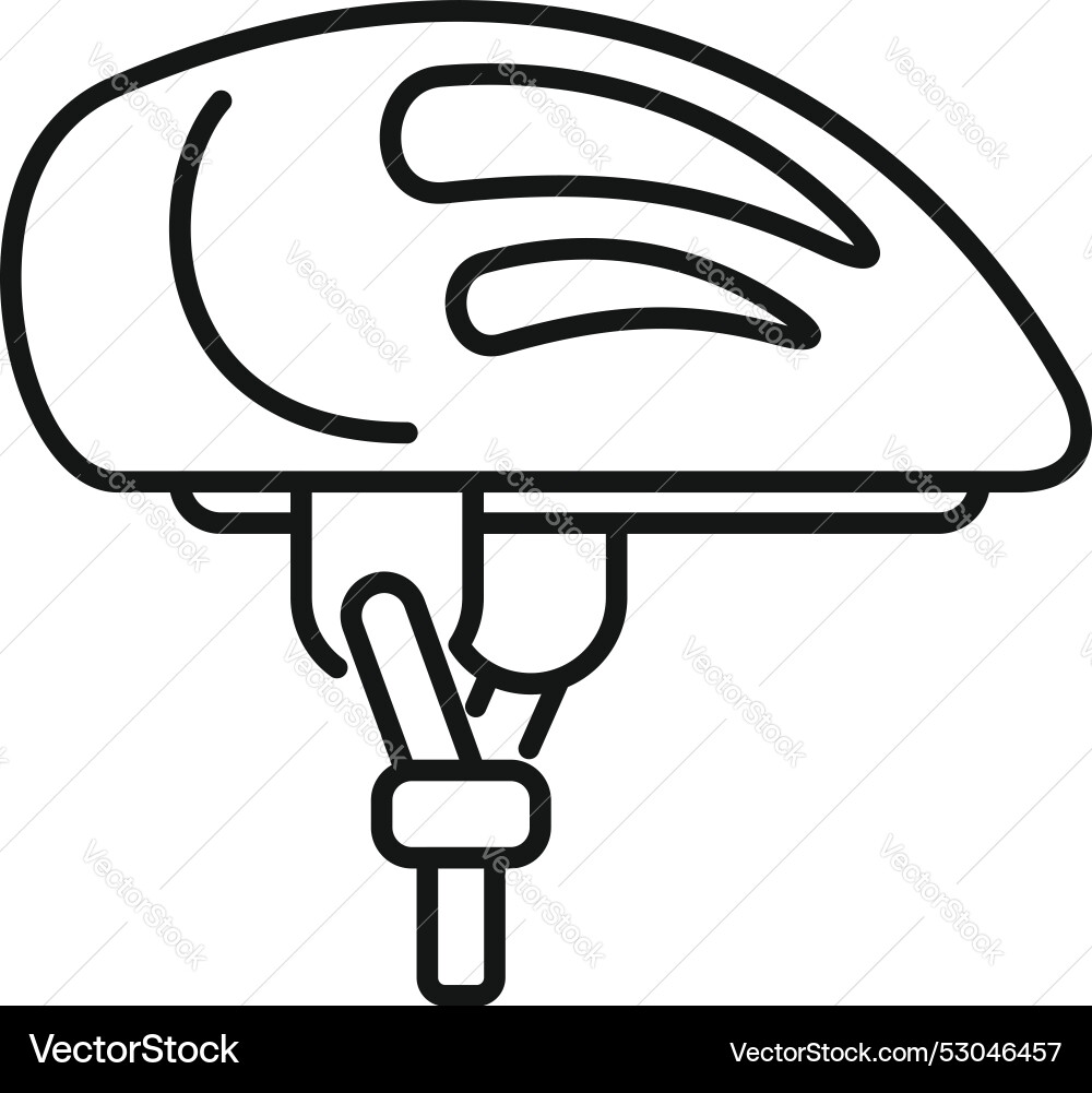 Bicycle helmet icon representing cycling safety Vector Image