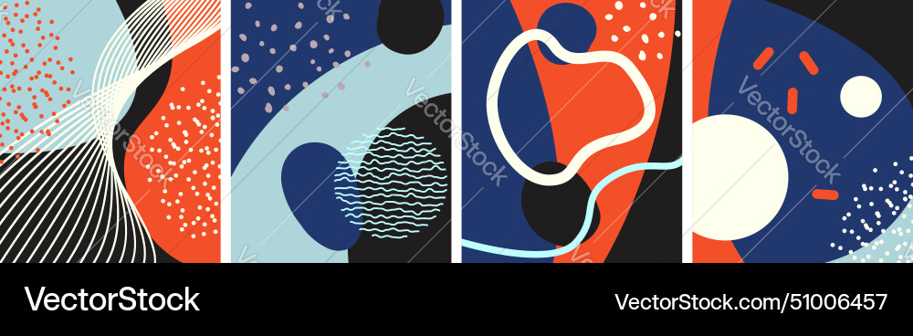 Organic abstract colorful forms Royalty Free Vector Image