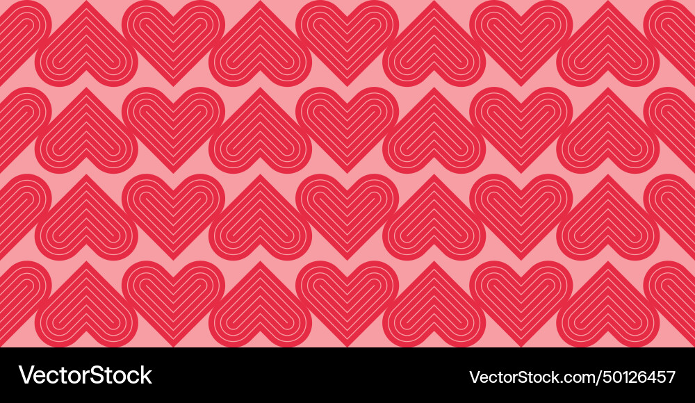 Romantic background with hearts Royalty Free Vector Image