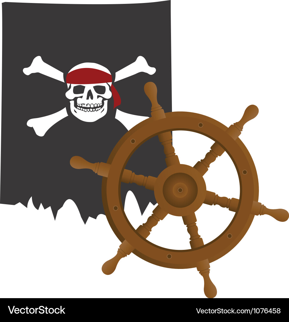 Pirate flag Royalty Free Vector Image - VectorStock