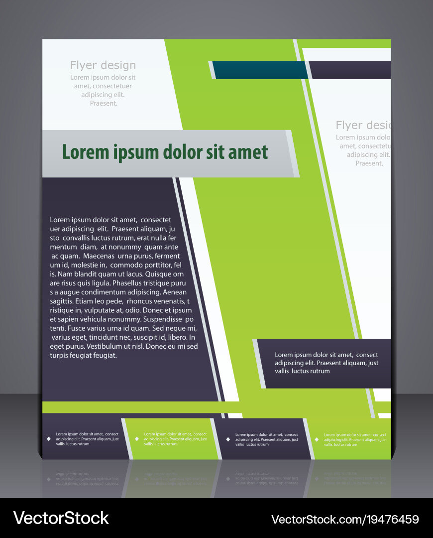 Layout business flyer magazine cover template Vector Image