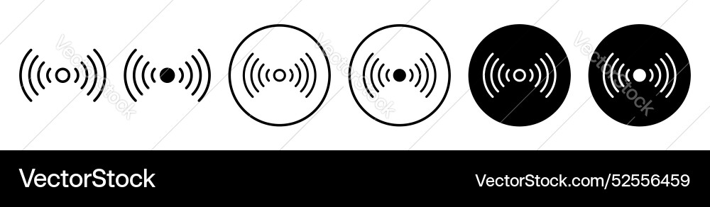 Sensor icon set on white background Royalty Free Vector