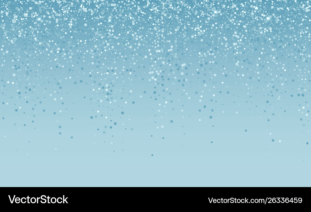 Silver Confetti Sparkle Holiday Background Vector Image