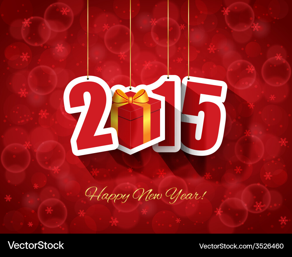 2015 new year background Royalty Free Vector Image