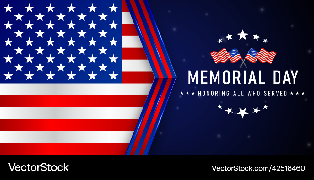 A memorial day backgrounds Royalty Free Vector Image