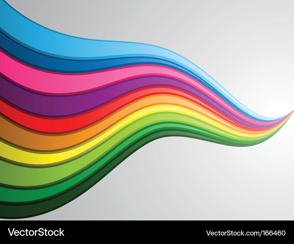 Colorful wave Royalty Free Vector Image - VectorStock