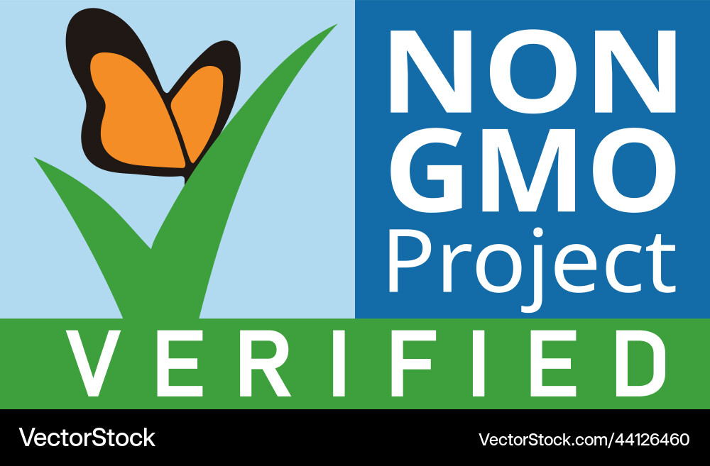 Non-GMO Project Verified Standard Royalty Free Vector Image