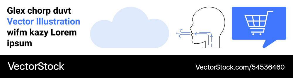 Online shopping and communication Royalty Free Vector Image