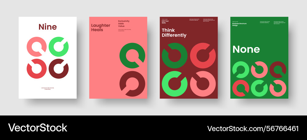 Abstract poster design isolated report layout Vector Image