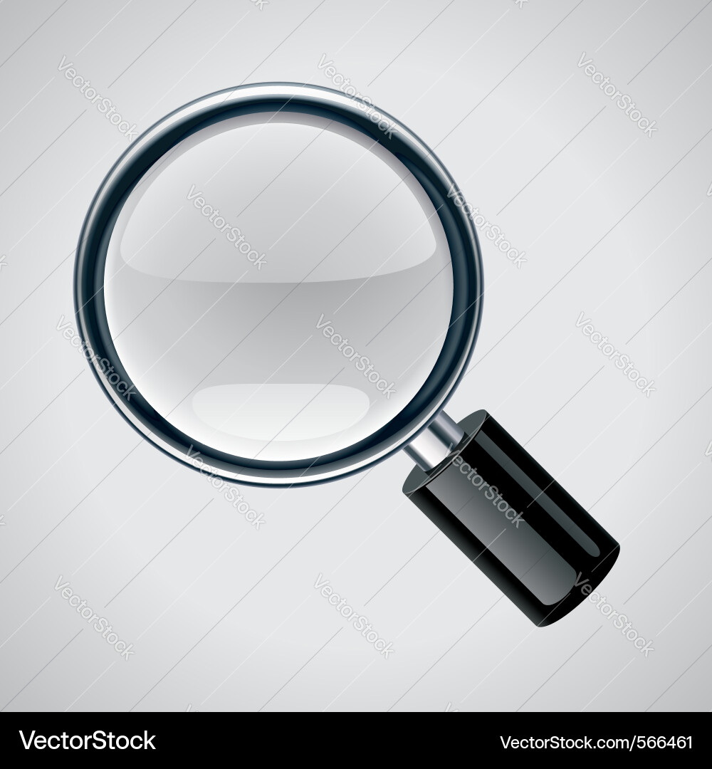 Magnifying glass Royalty Free Vector Image - VectorStock