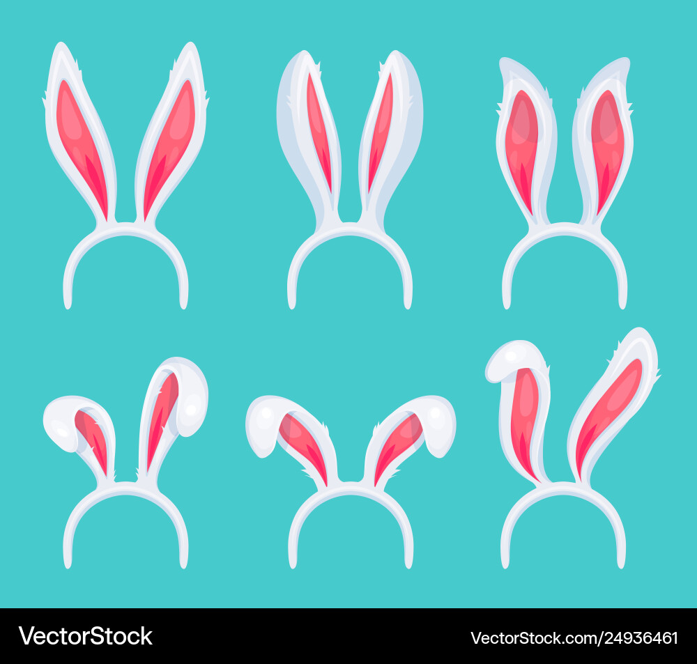 Pink Easter Bunny Ears - Cartoon Royalty Free Vector Image