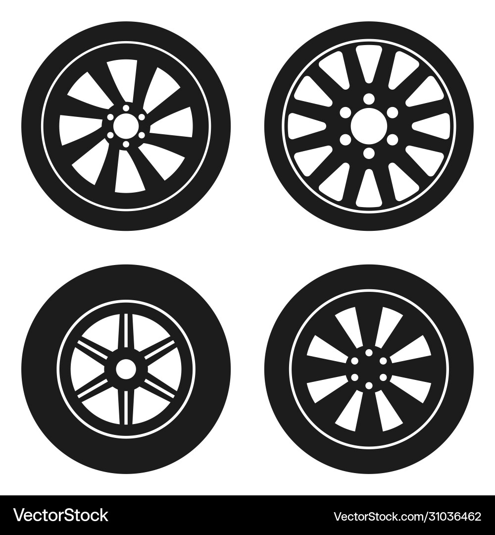 Car tyre Royalty Free Vector Image - VectorStock