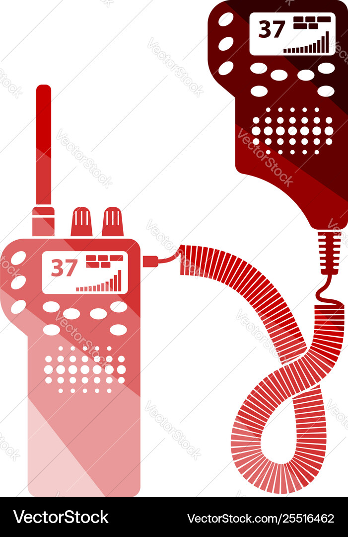 Police radio icon Royalty Free Vector Image - VectorStock