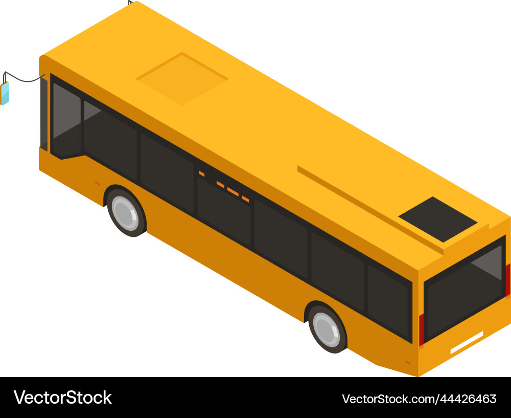 Bus isometric icon Royalty Free Vector Image - VectorStock