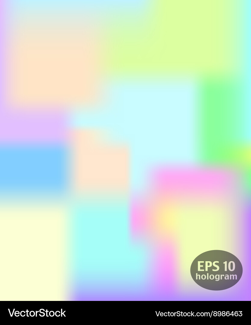 Colorful Hologram Background Royalty Free Vector Image