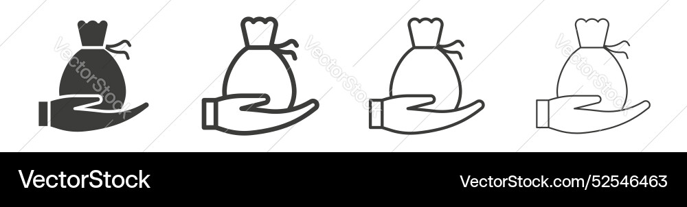 Inheritance law icon set on white background Vector Image