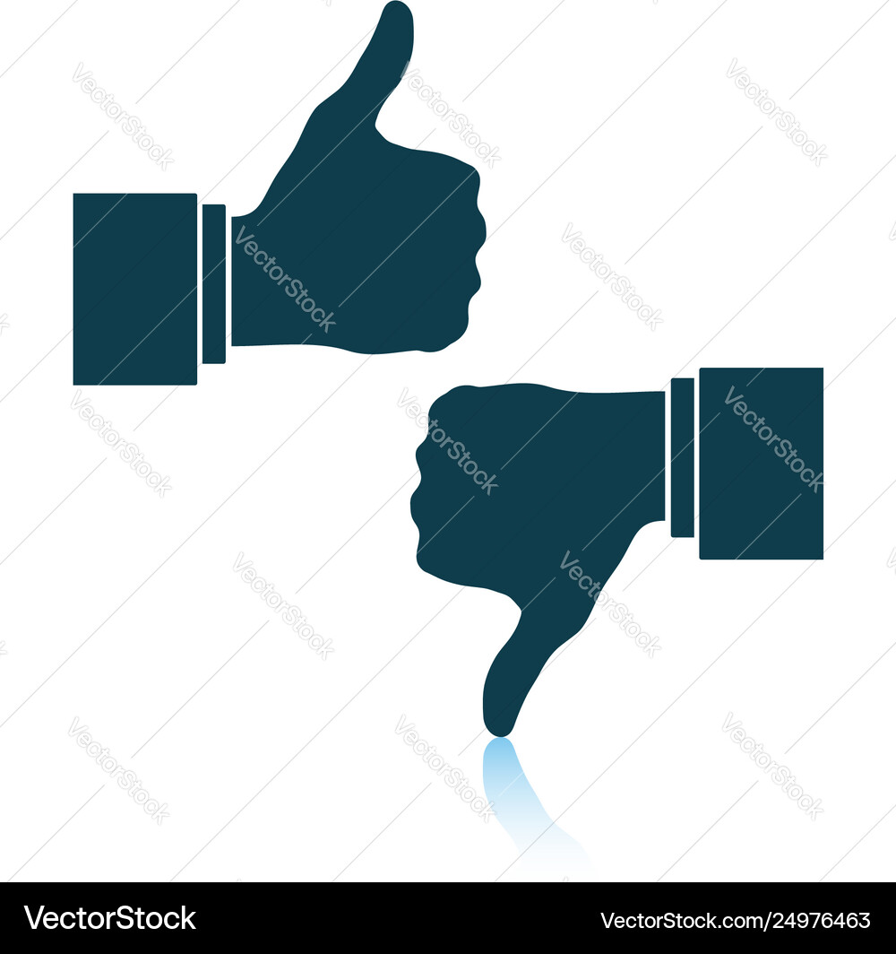 Like and dislike icon Royalty Free Vector Image