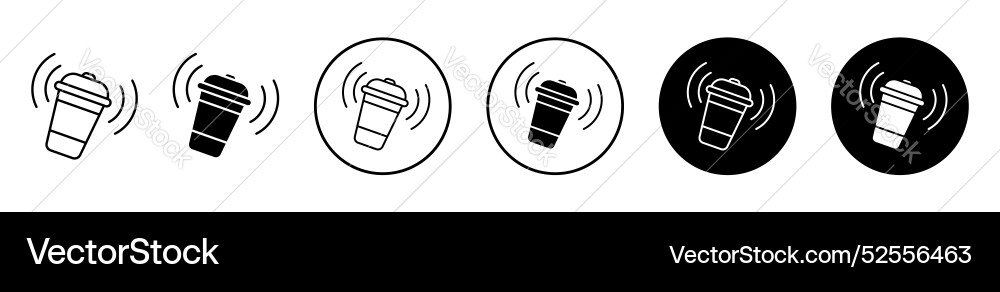 Shaker-Symbol auf weißem Hintergrund Lizenzfreier Vektor