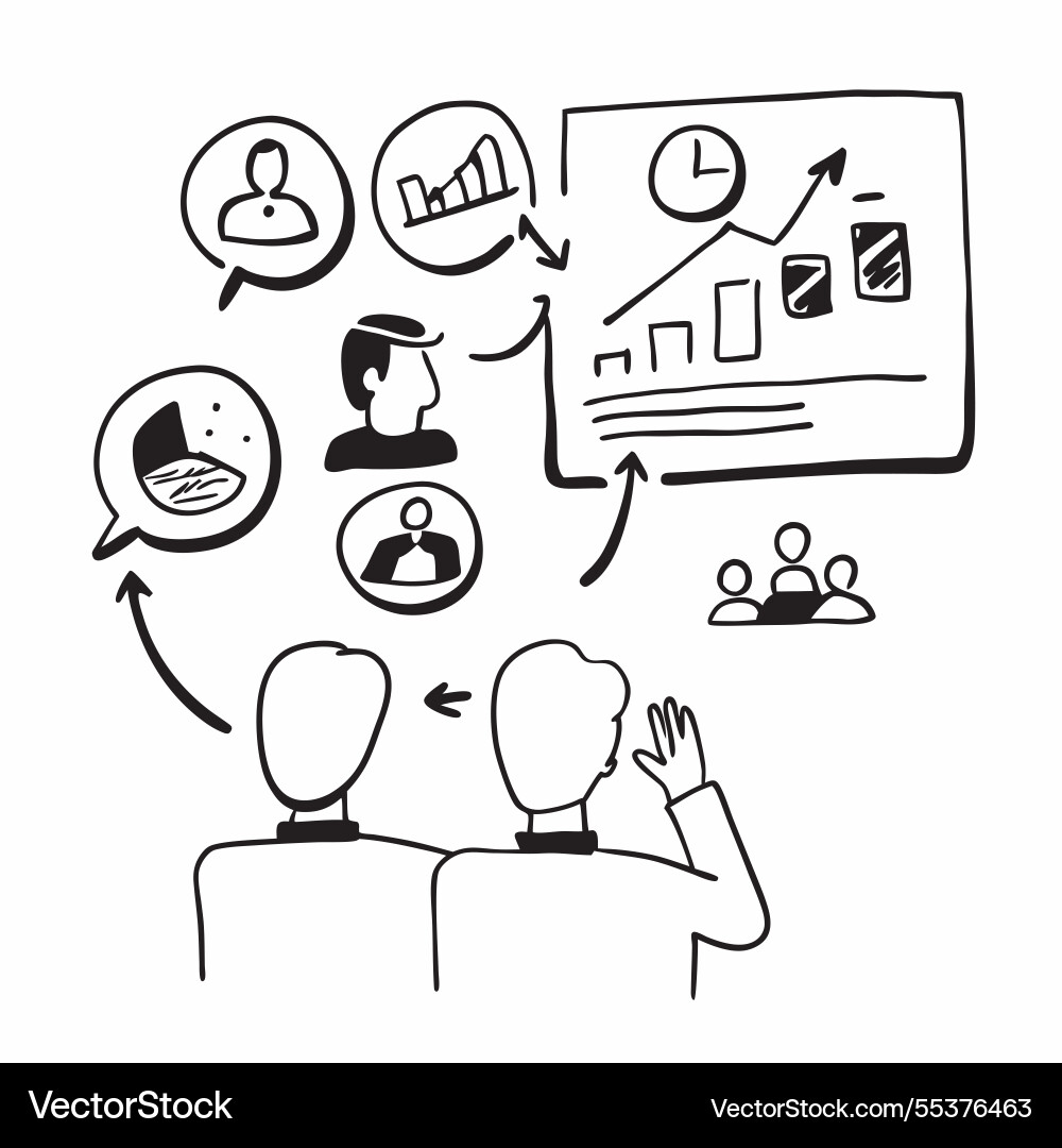 Supervisor with coaching session concept Vector Image