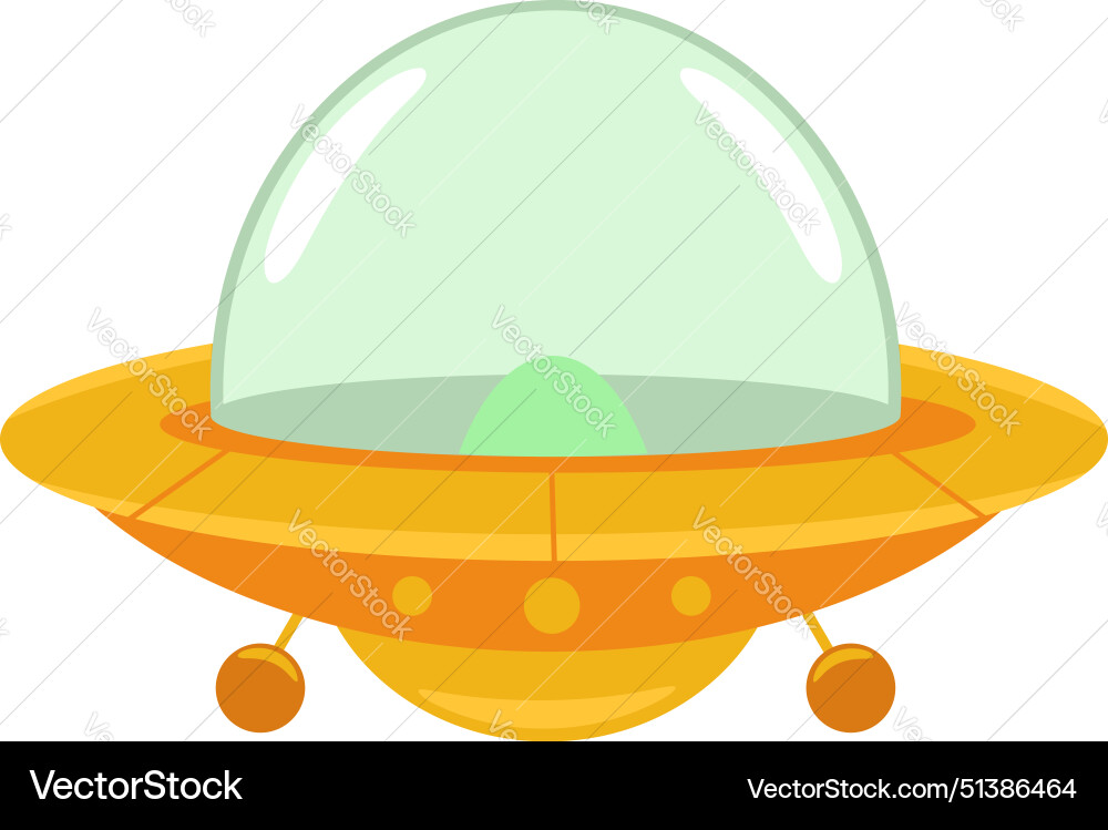 ufo cartoon vector