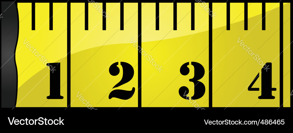 Measuring tape Royalty Free Vector Image - VectorStock