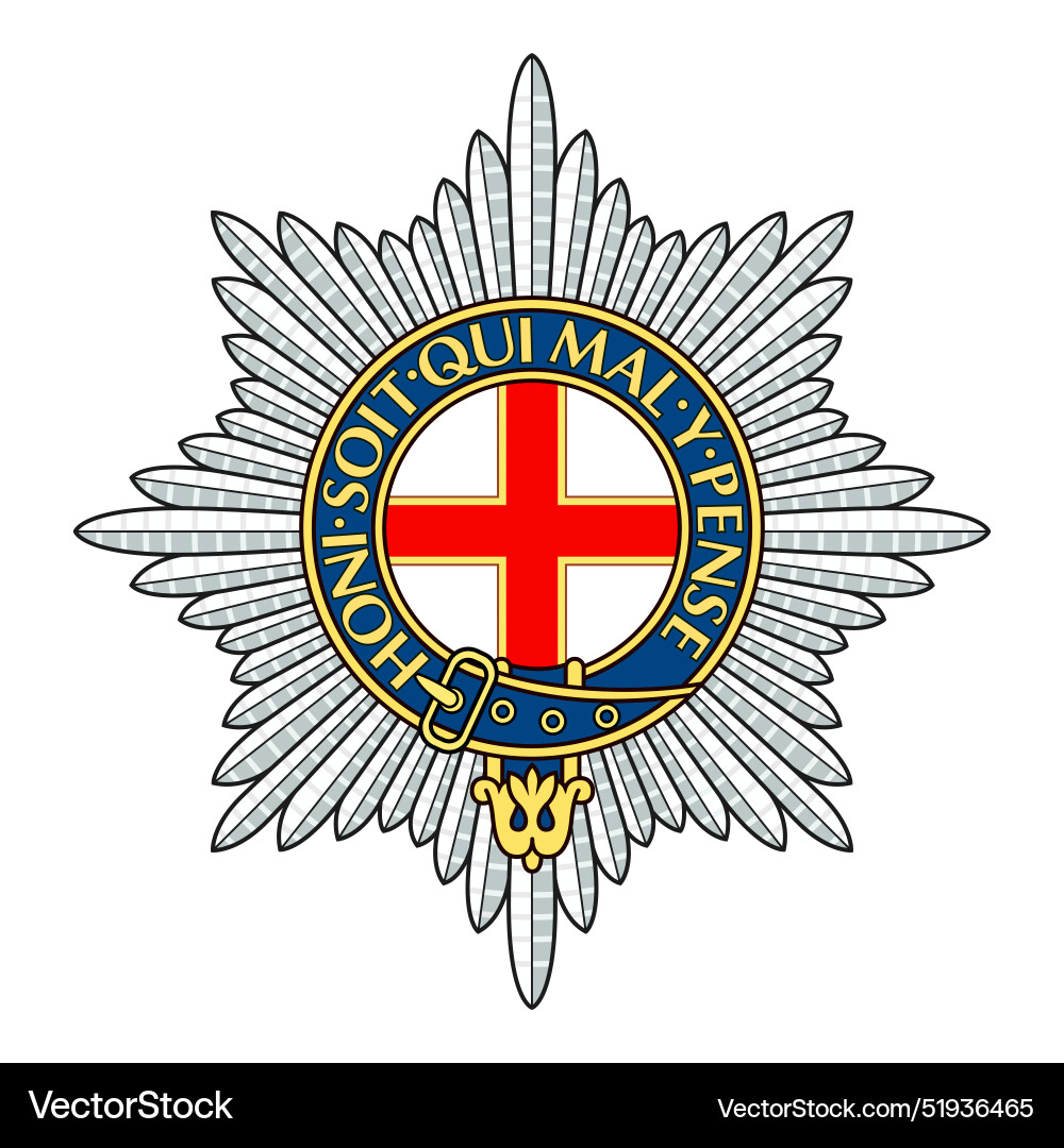 Regimental badge of the coldstream guards Vector Image