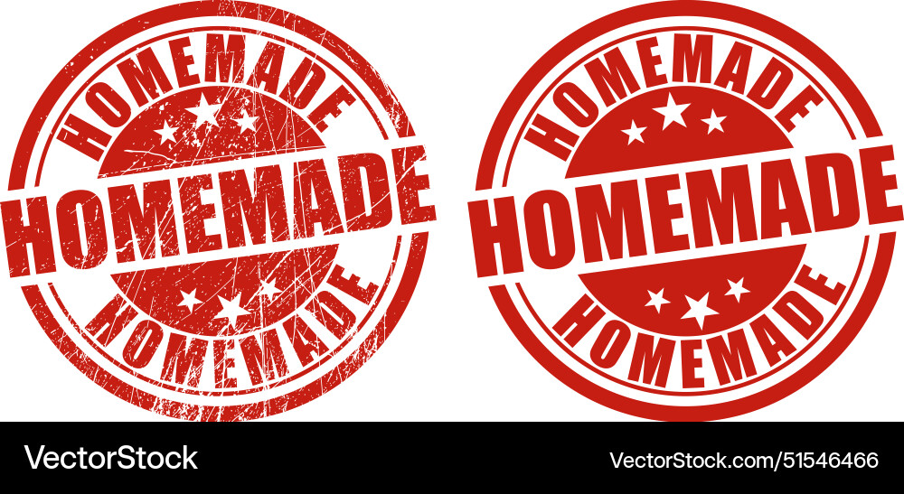 Homemade retro stamp seal design Royalty Free Vector Image