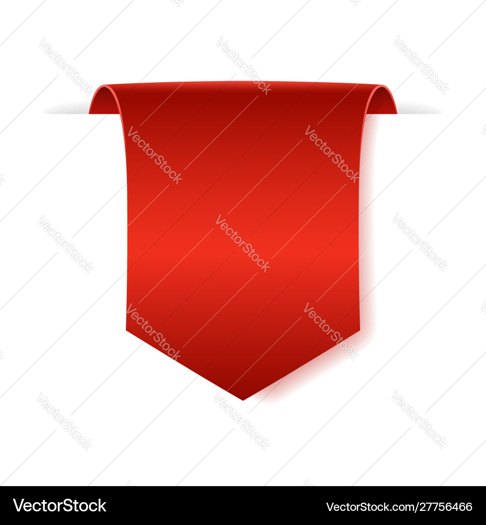 Red Paper Scroll Banner Royalty Free Vector Image