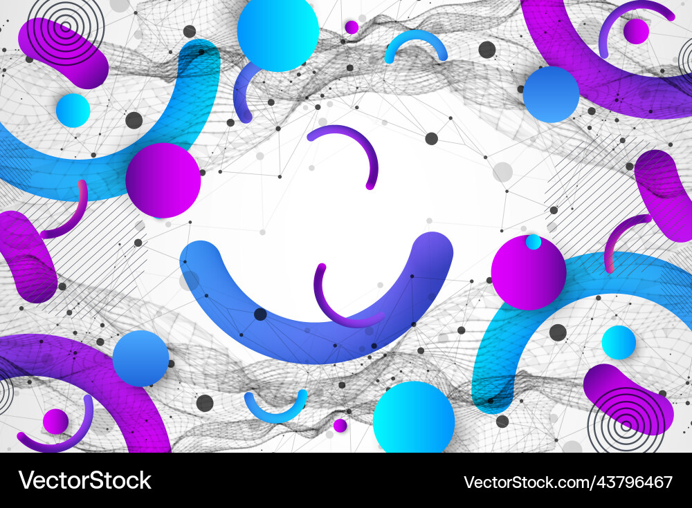 Abstract colorful background liquid dynamic flow Vector Image
