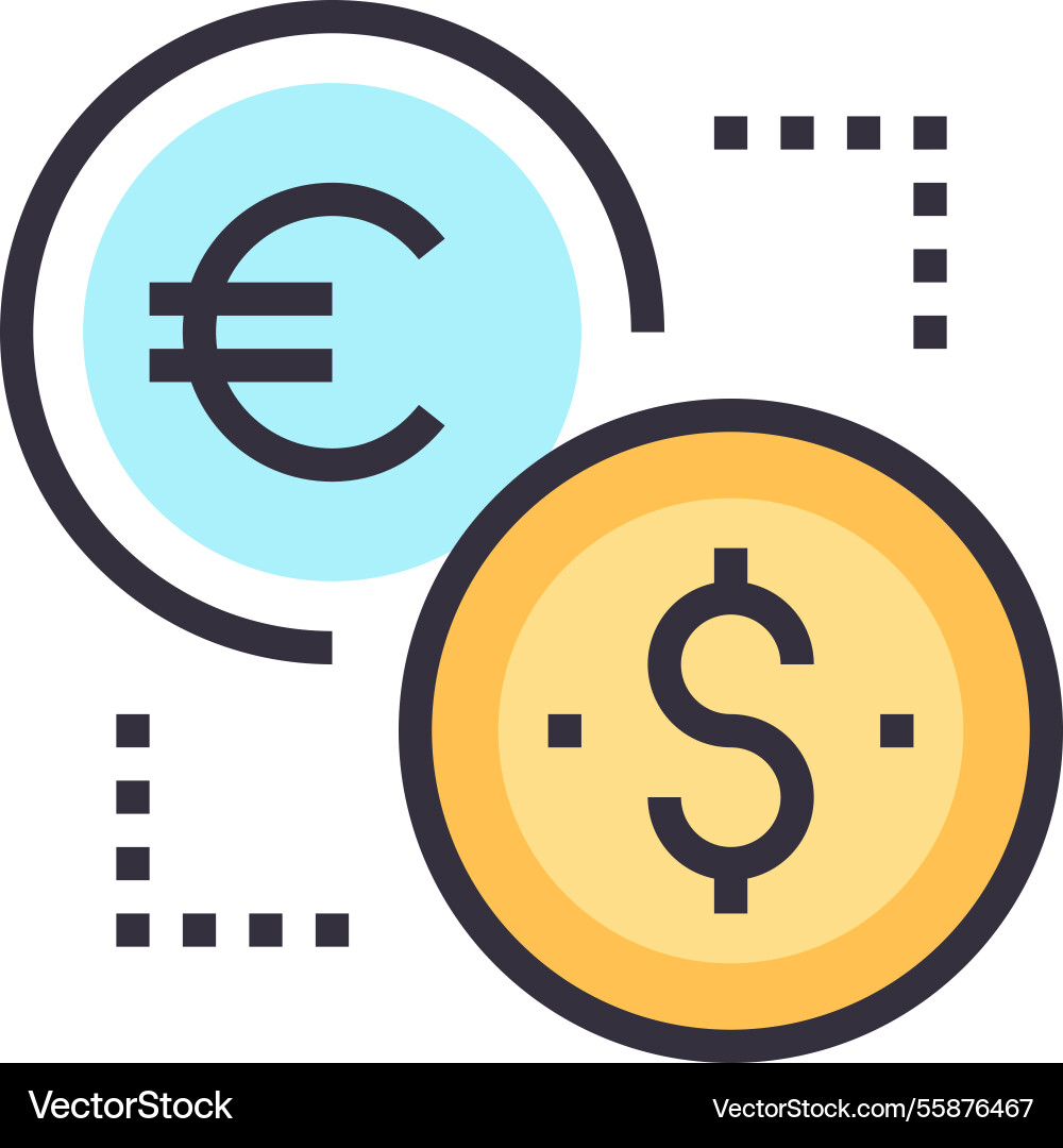Currency exchange Royalty Free Vector Image - VectorStock