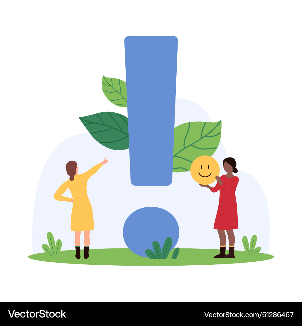 Exclamation point alert info message of important Vector Image