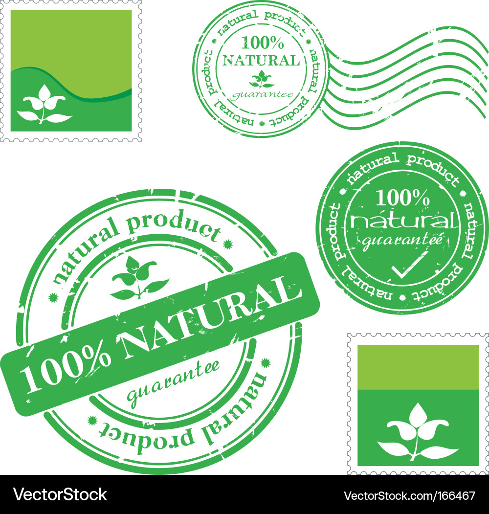 Natural product stamp Royalty Free Vector Image